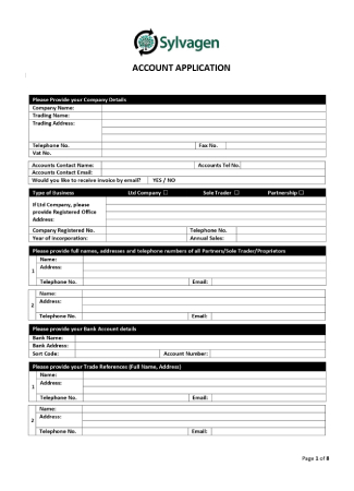 Sylvagen - Downloadable documents for our customers and suppliers