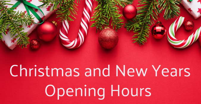 Christmas and New Years Opening Hours - Sylvagen