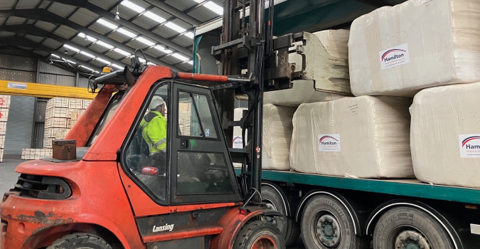 First bales into Dundee Port - Sylvagen